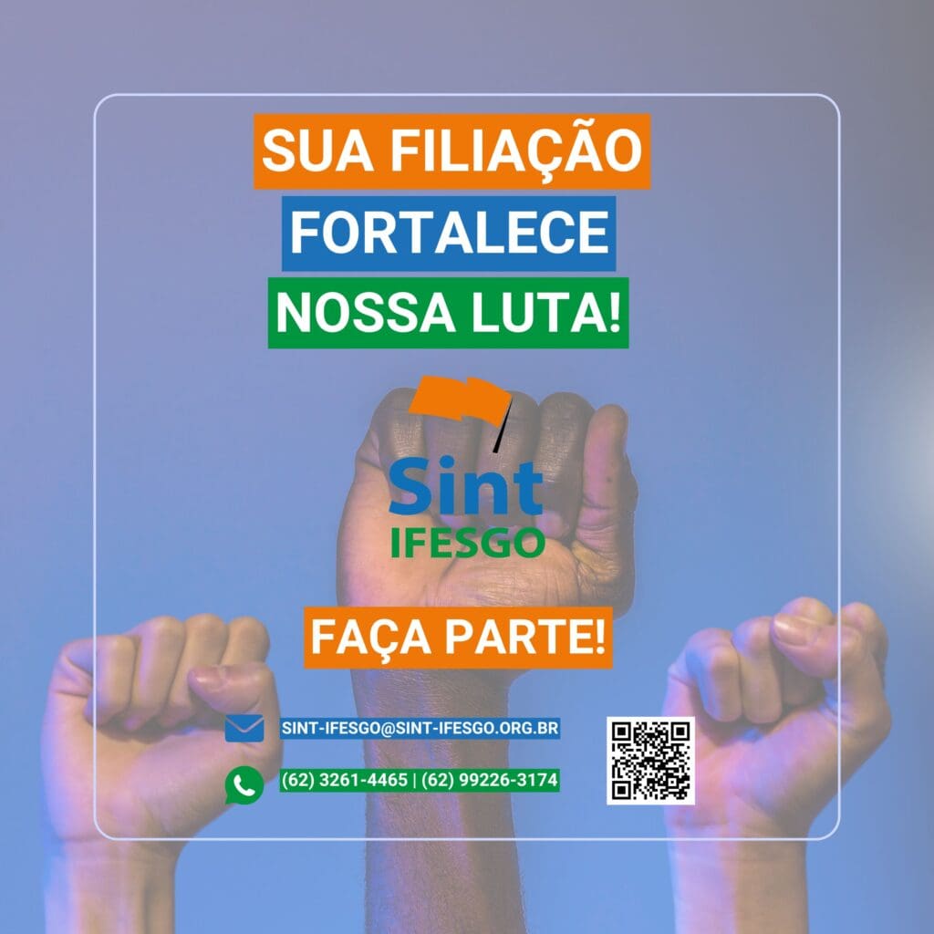 FORTALEÇA A LUTA DAS/OS TAES: FILIE-SE AO Sint-IFESGO! - Sint-IFESGO ...